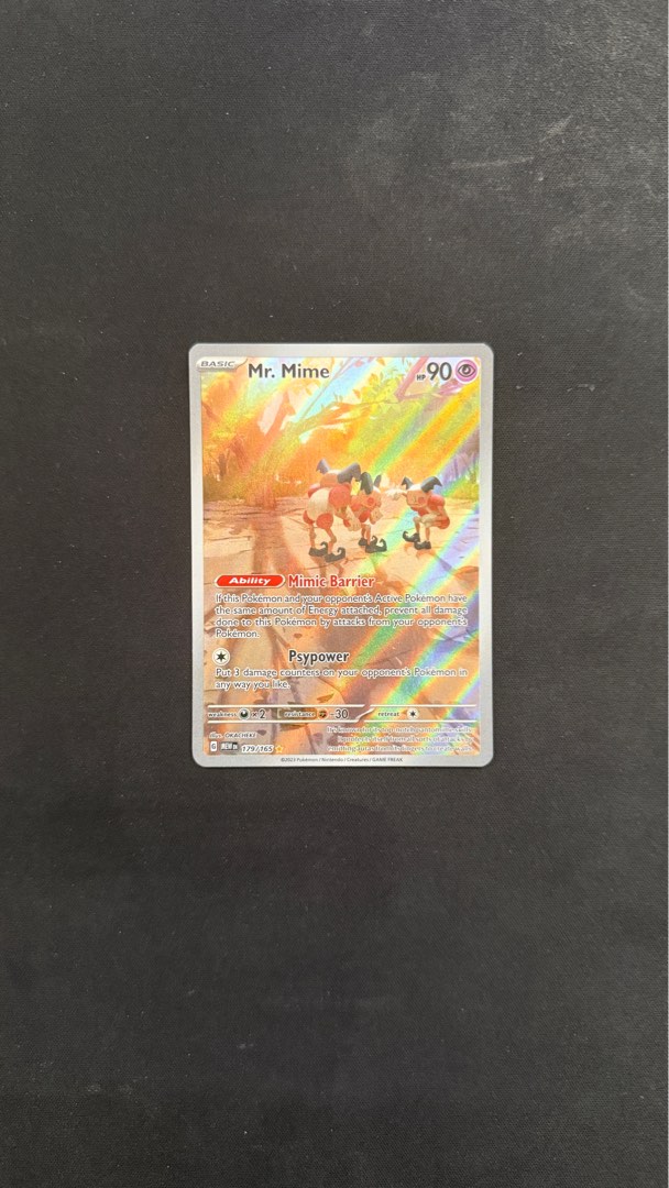 Pokemon TCG Mr. Mime Card, Hobbies & Toys, Toys & Games on Carousell