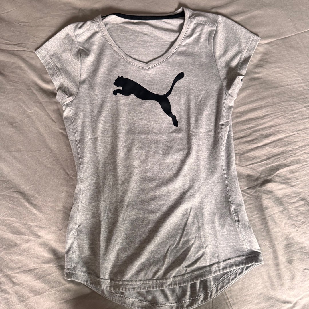 Puma Grey, Olah Raga, Baju Olahraga di Carousell