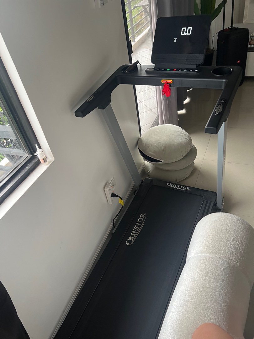 Questor Sleek Treadmill (Space Saver, foldable & Heavy Duty), Sports ...