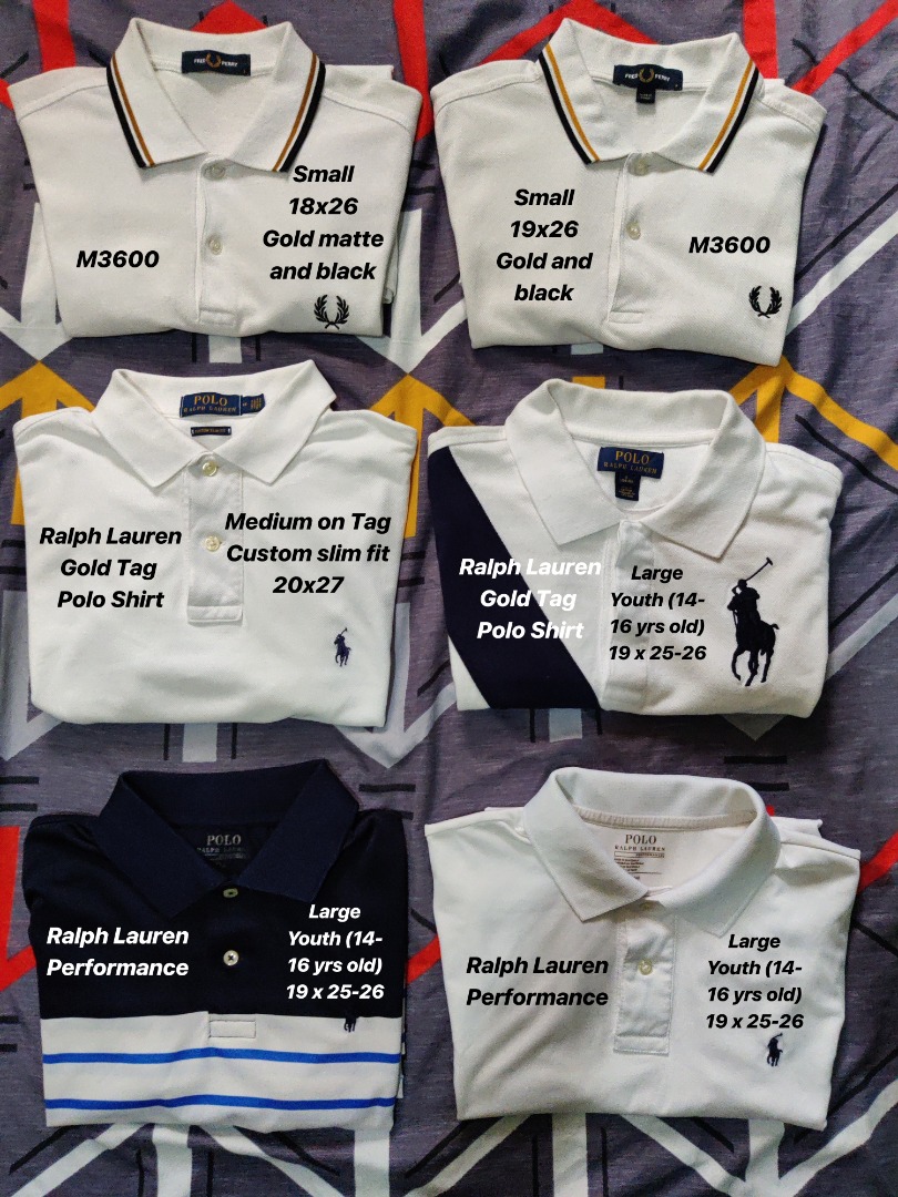Ralph Lauren and Fred Perry Polo Shirts, Men's Fashion, Tops & Sets ...