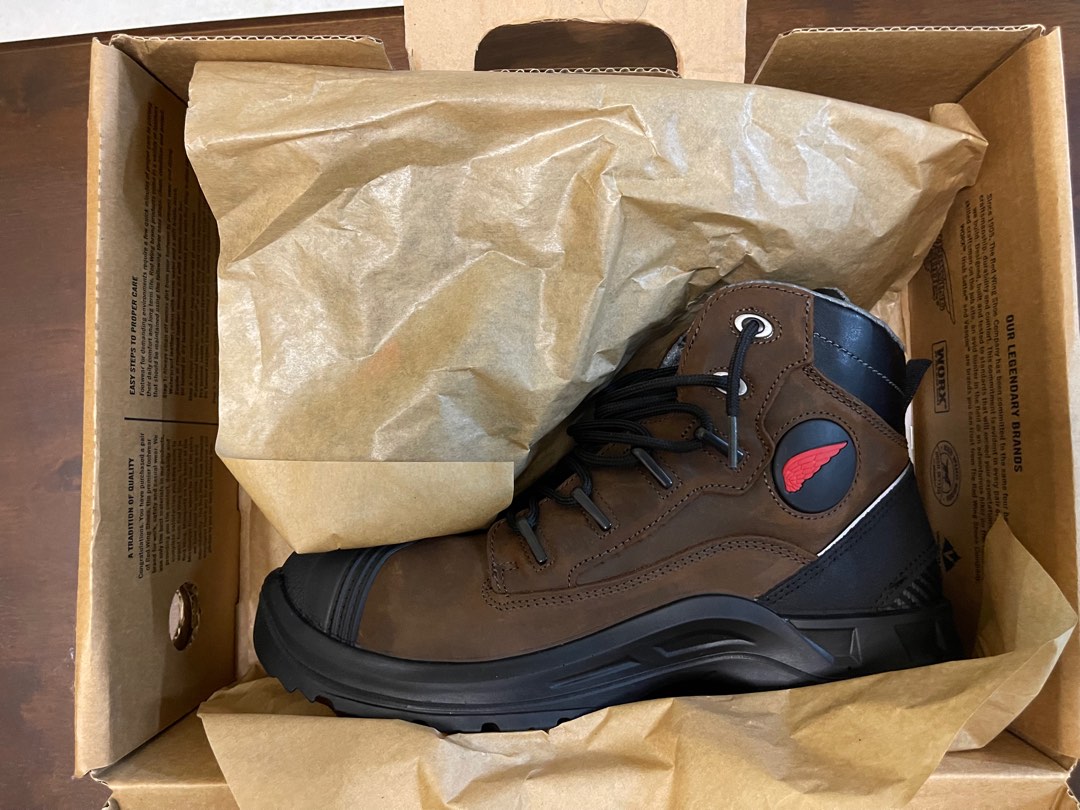 Red wing original steel toe( safety boot), Men's Fashion, Footwear ...