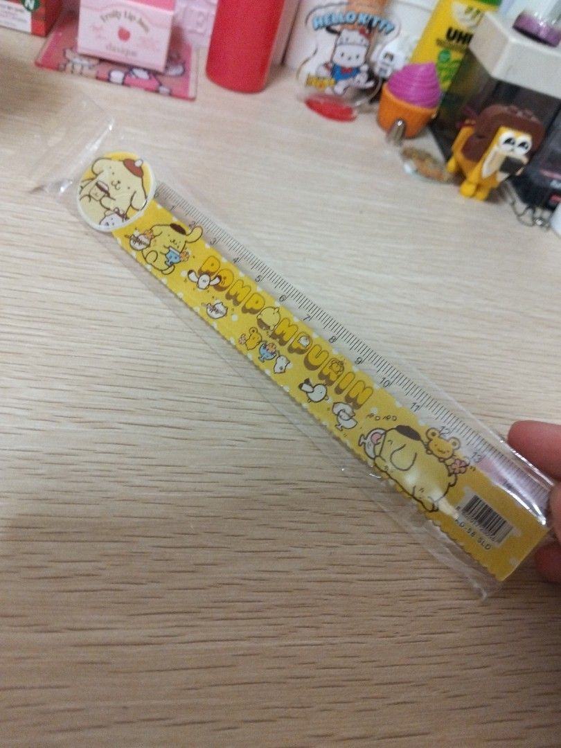 Sanrio Pompompurin Ruler, Hobbies & Toys, Toys & Games on Carousell
