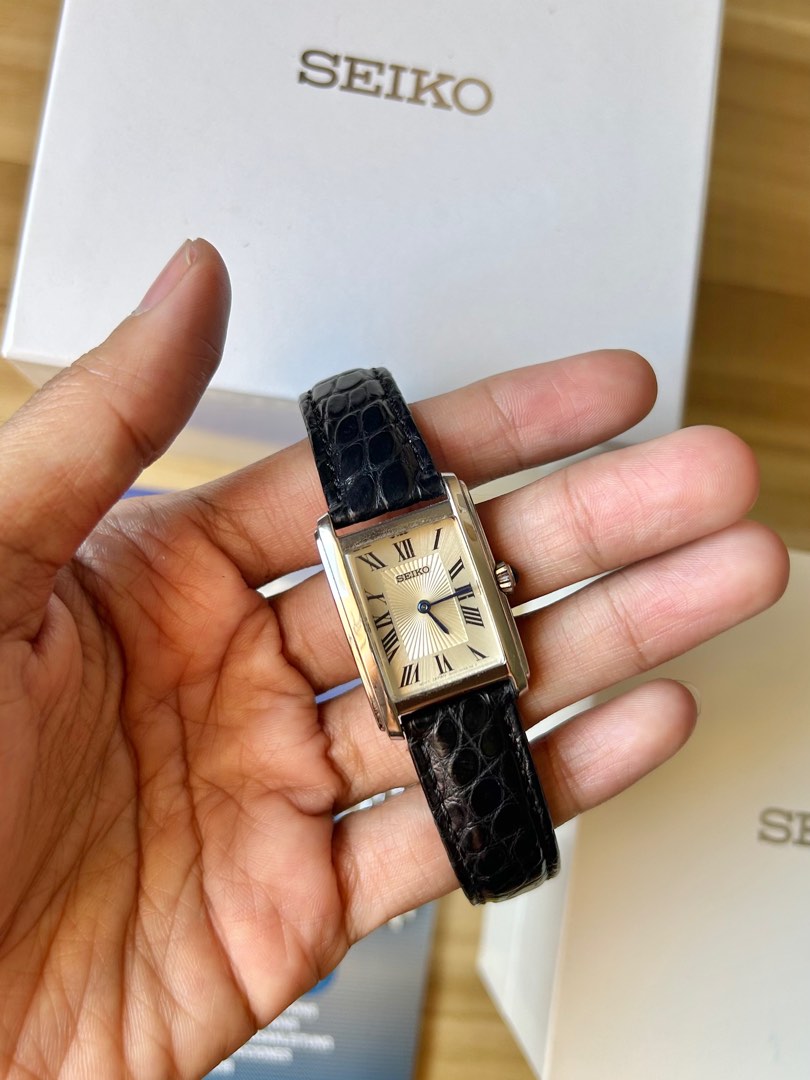 Seiko Tank - Fullset with box SWR083P1, Men's Fashion, Watches ...