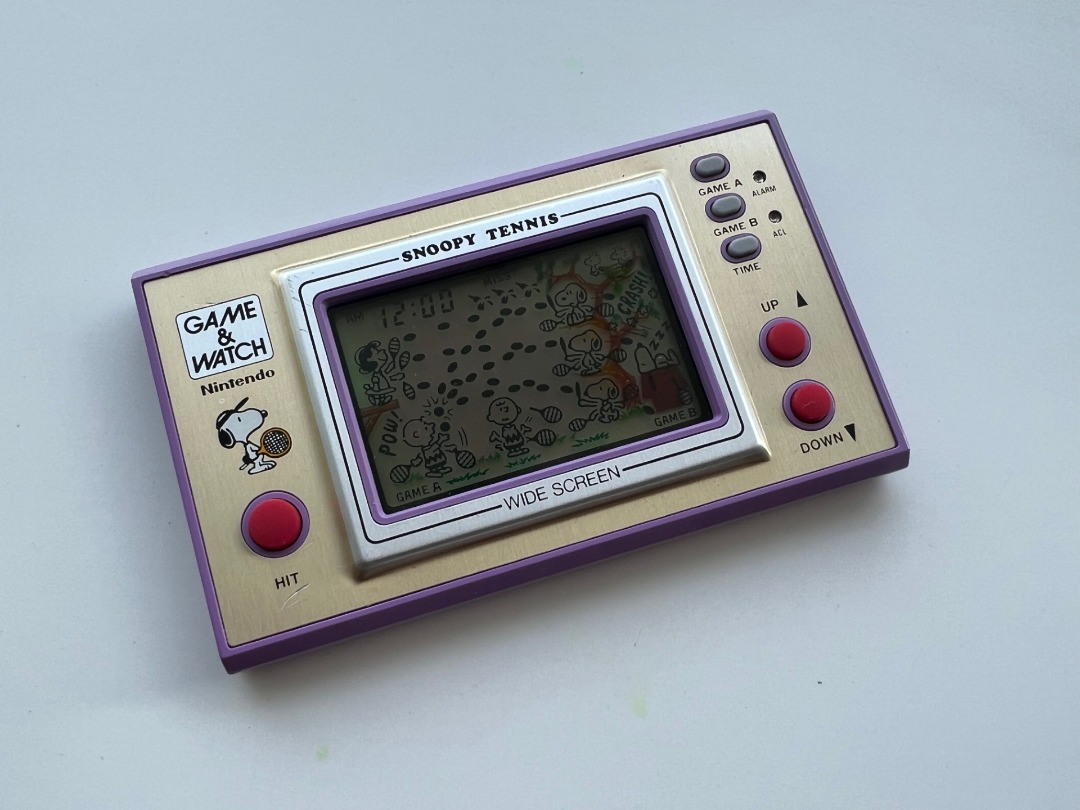 Snoopy Tennis - Vintage Nintendo Game & Watch, Video Gaming, Video Game ...