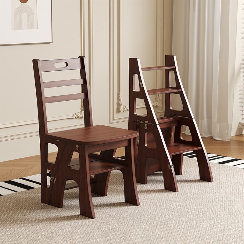 Solid Wooden chair to Ladder convertible stairs | dining chair to ...