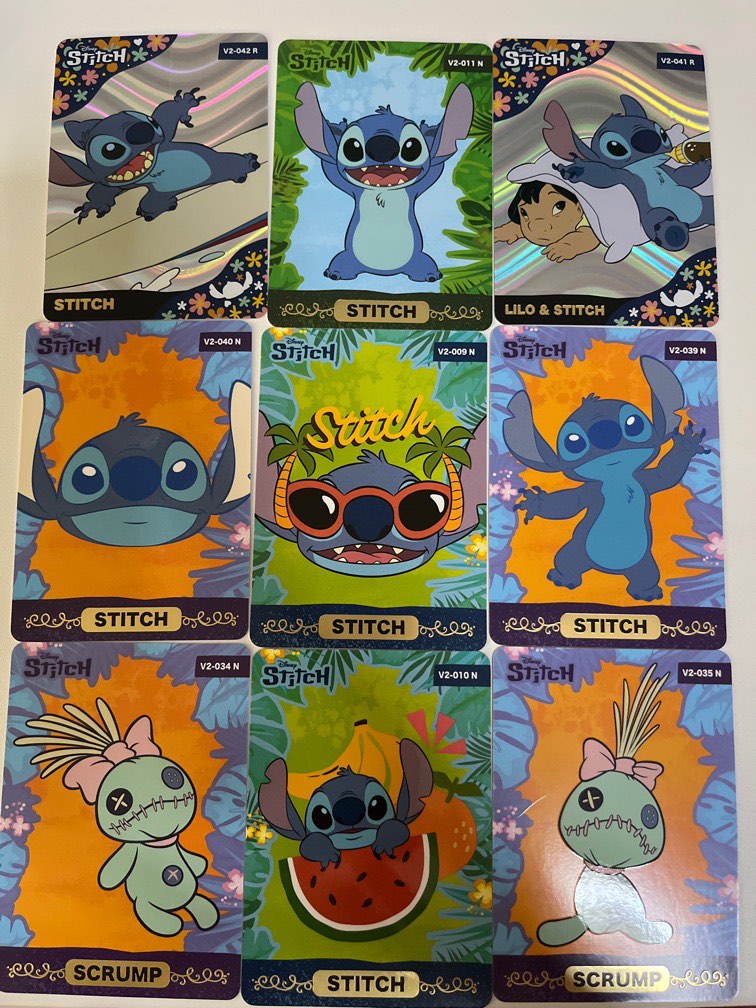 Stitch collector cards, Hobbies & Toys, Toys & Games on Carousell