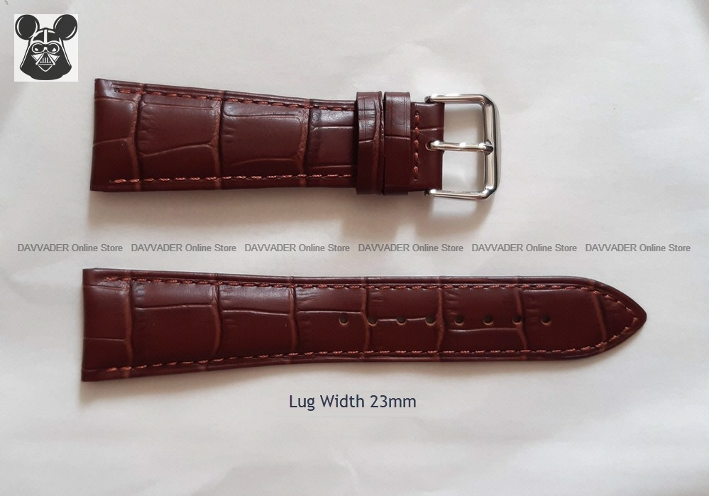 TIMEX Replacement Leather Strap 23mm / Brown Leather, Men's Fashion ...