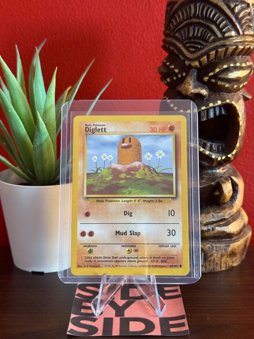 Vintage Pokemon TCG Card - Diglett (Base Set, #47/102, WOTC), Hobbies ...