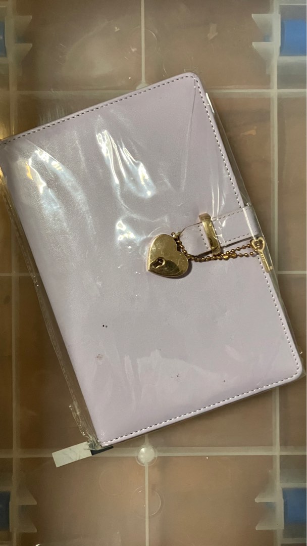 violet lavender diary with lock and key, Hobbies & Toys, Stationary ...