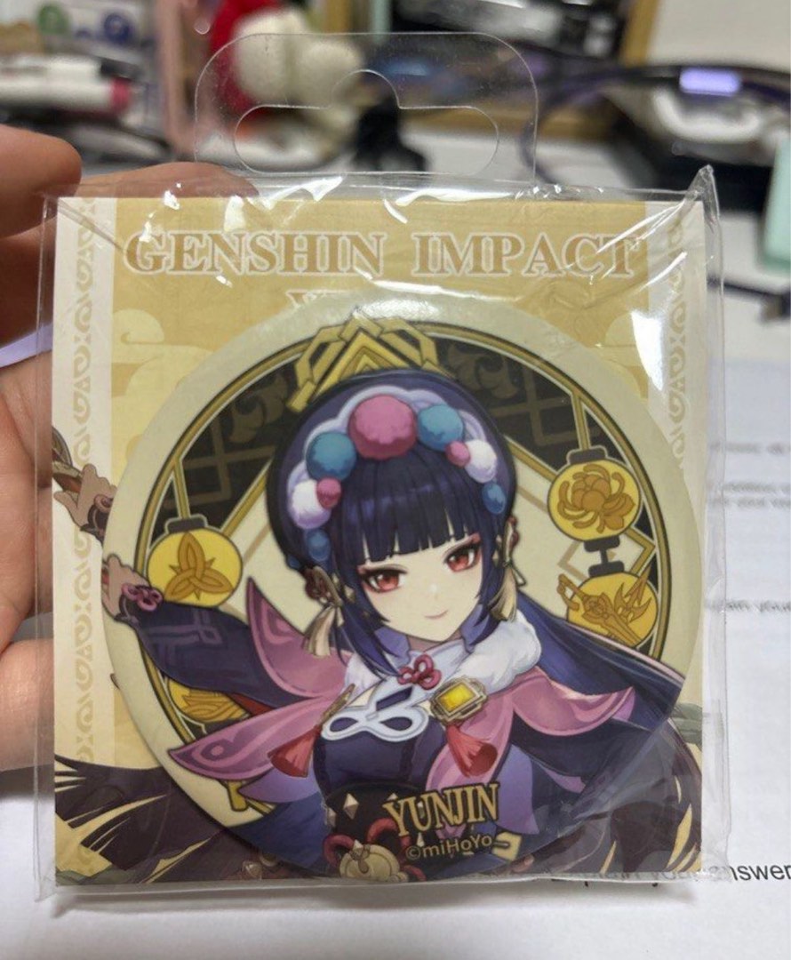 YunJin Genshin Impact Badge, Hobbies & Toys, Memorabilia & Collectibles ...