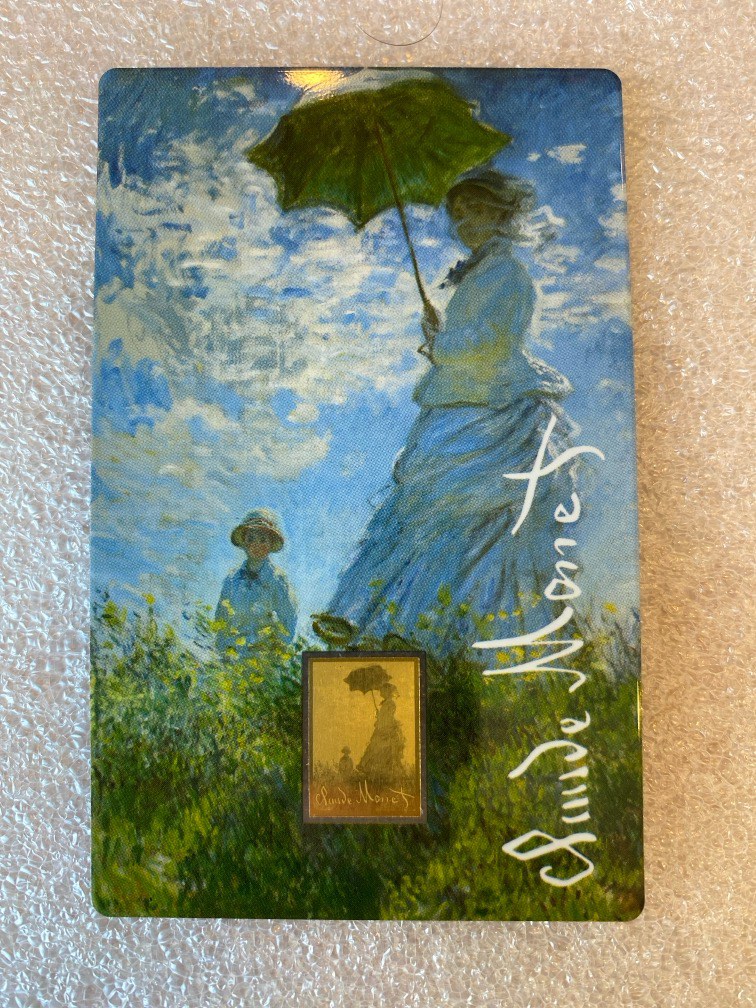 1/1000 oz 999 Fine Gold 3000 CFA Francs Chad Claude Monet Paintings ...