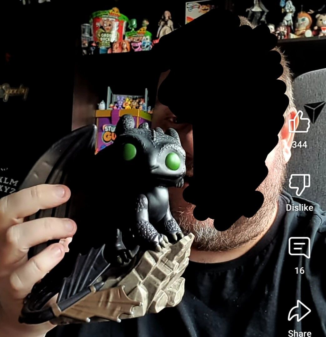1792 Toothless How to train your dragon funko pop |movie moment deluxe ...