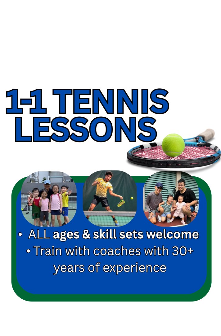 1 to 1 private Tennis Coaching Lessons in Singapore | For ALL ages ...
