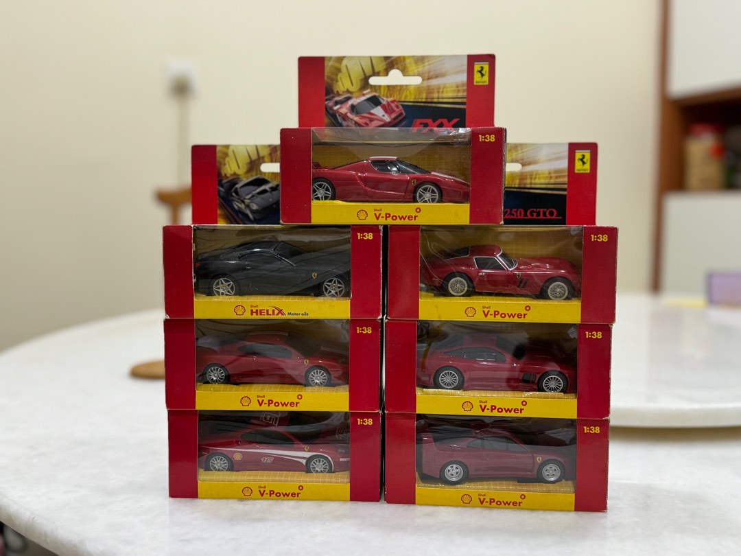 2006 Hot Wheels Shell V Power Ferrari COMPLETE SET, Hobbies & Toys ...
