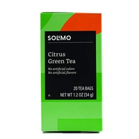 Amazon Brand - Solimo Citrus Green Tea Bags, 20 Count, Perabotan Rumah ...