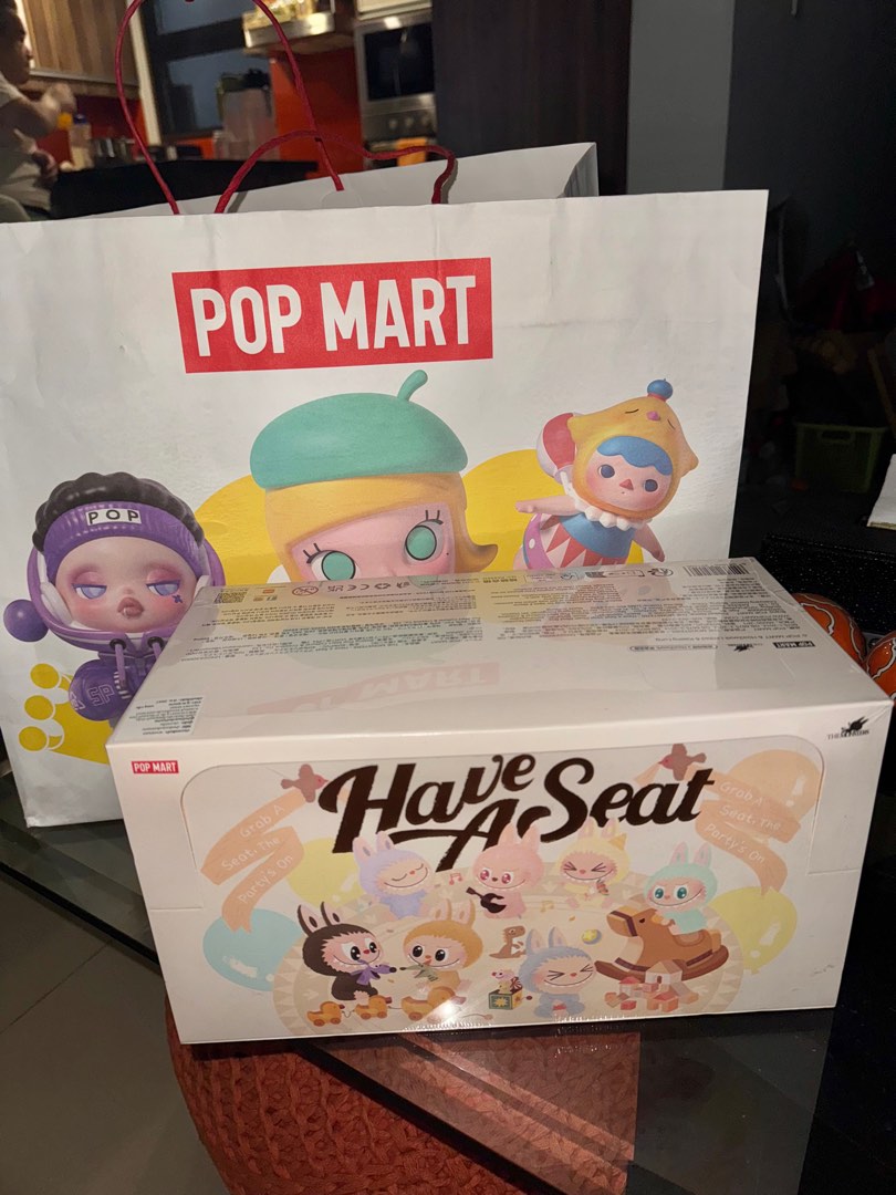 Authentic SEALED POPMART LABUBU Have a Seat complete set, Hobbies ...