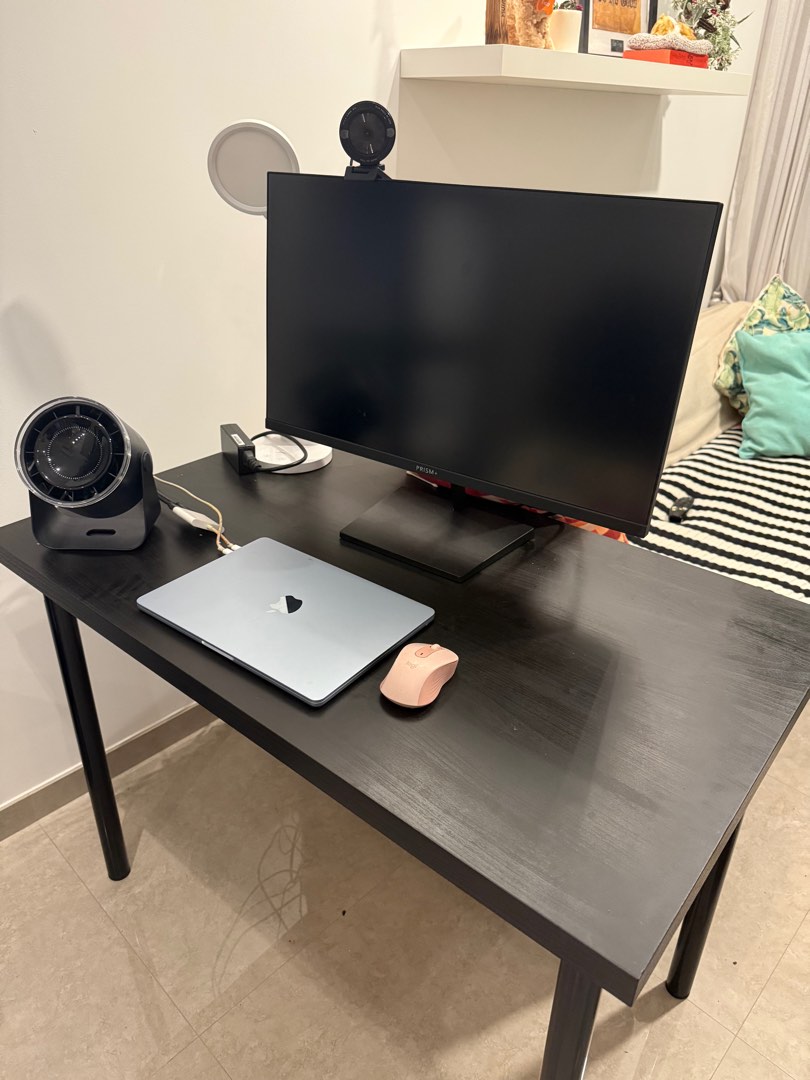 Black Study Desk / Table- Simple and Functional, Furniture & Home ...