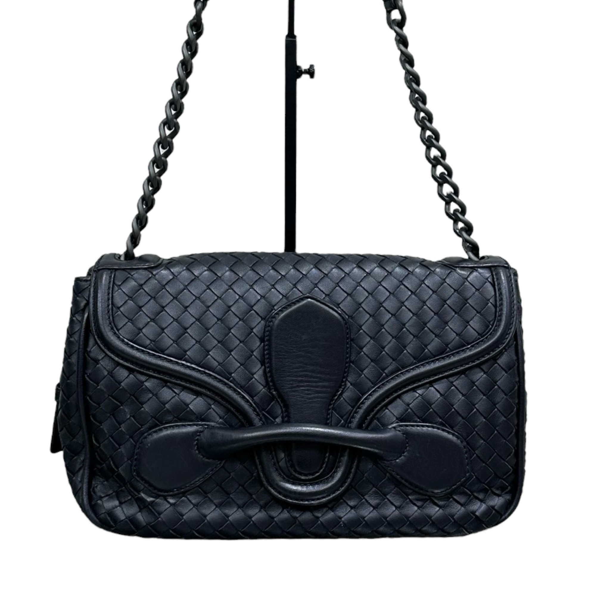 Bottega Veneta Rialto Shoulder Bag in Black, Luxury, Bags & Wallets on ...