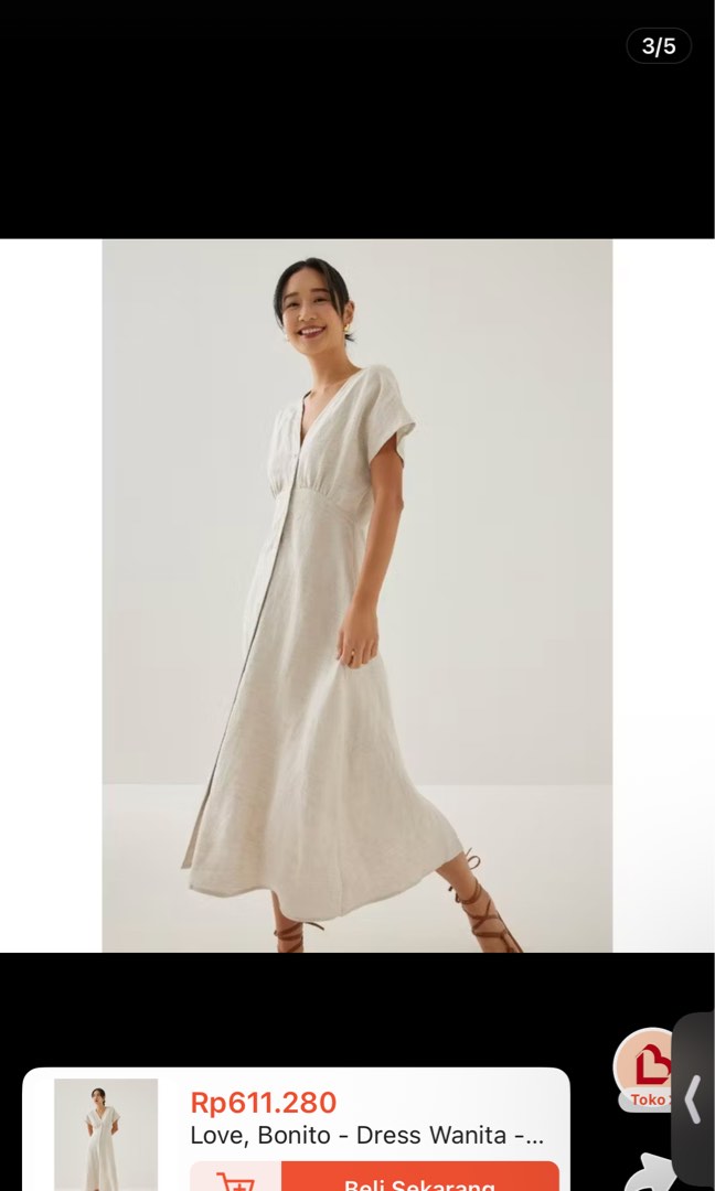 brand new love bonito linen dress / not sandro maje theory tibi massimo dutti linen / not zara ...