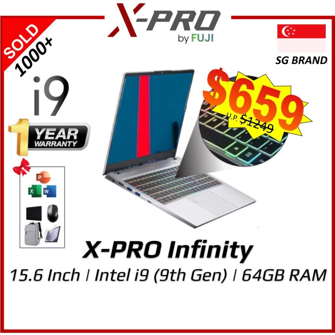 Brand New XPro Infinity Intel i9 Laptop - 9th Gen i9 Fast Speed ...