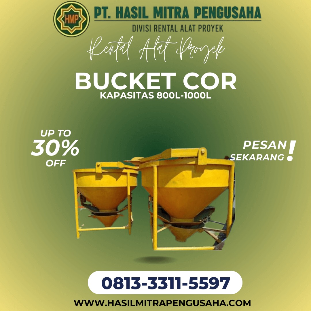 Bucket Cor Kota Denpasar Provinsi Bali | Sewa Bucket Cor Terbaik Kota ...