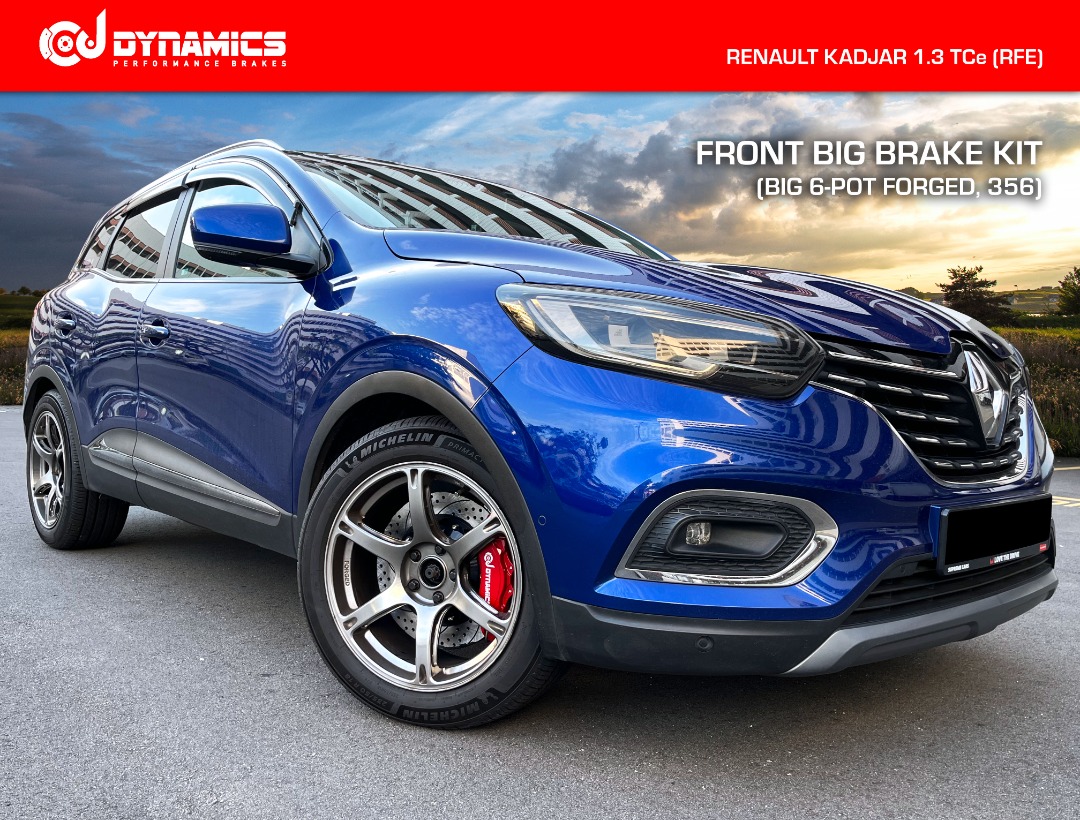 CJ DYNAMICS FRONT BIG BRAKE KIT (BIG 6-POT FORGED, 356) ON RENAULT ...