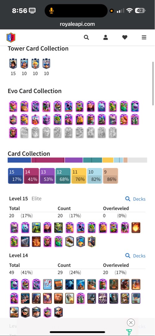 Clash Royale Account - High Level Cards, Video Gaming, Video Games ...