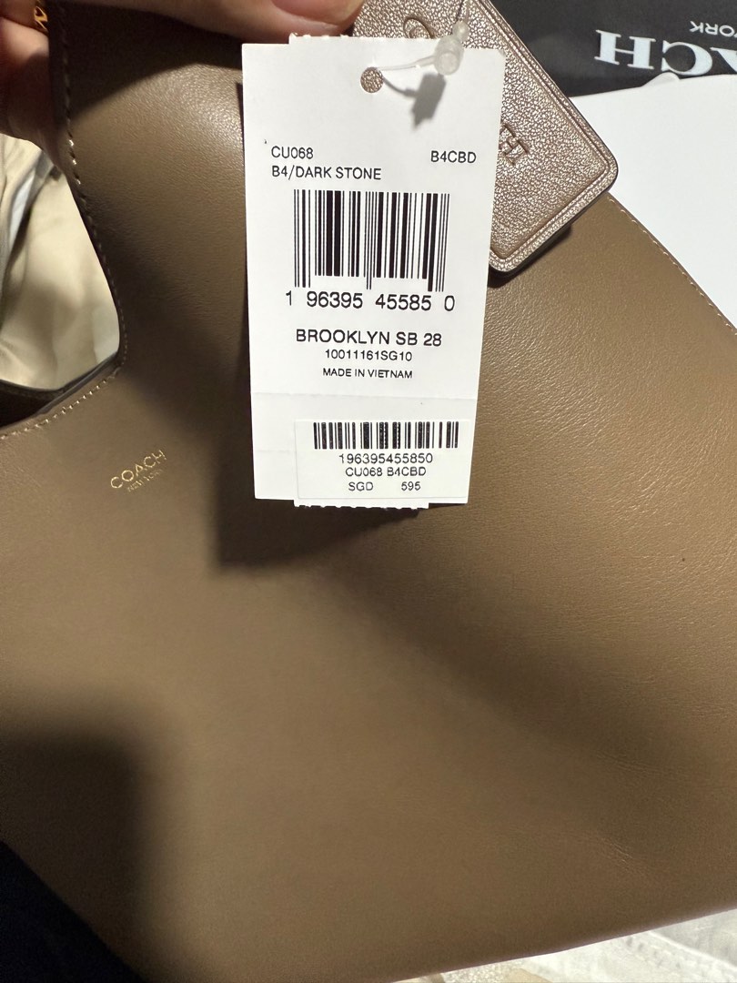 Coach Brooklyn SB 28 Handbag - Dark Stone, Luxury, Bags & Wallets on ...