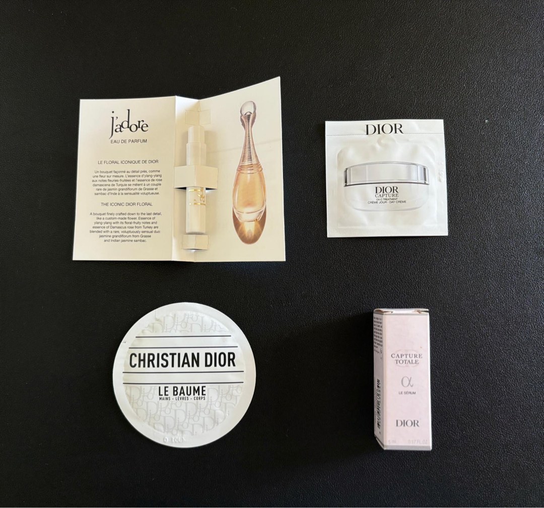Dior Beauty Samples - J'adore, Capture Totale, Le Baume, Beauty ...