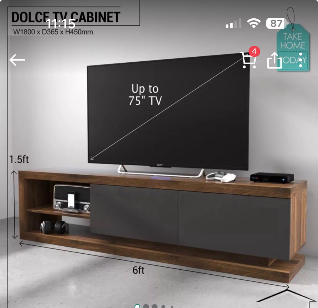 Dolce TV Cabinet - Modern Design, Furniture & Home Living, Furniture, TV Consoles (Ready-Made ...