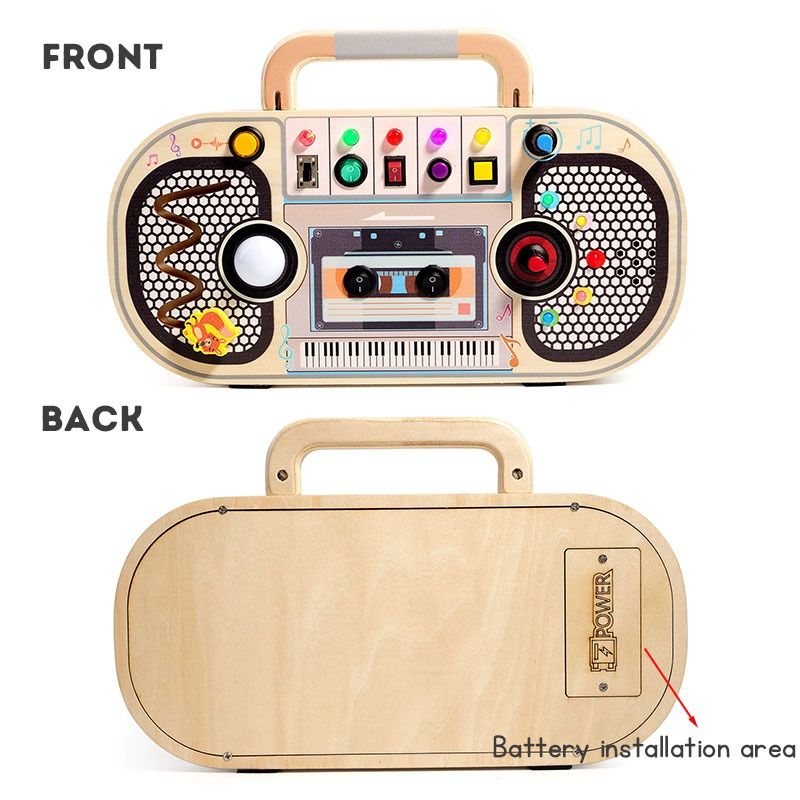 Early Education Wooden LED Switch Light Toy for Children - Enhances ...