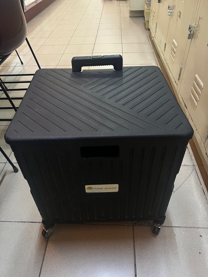 FOLDABLE TROLLEY STORAGE BOX (CLEVER SPACES), TV & Home Appliances ...