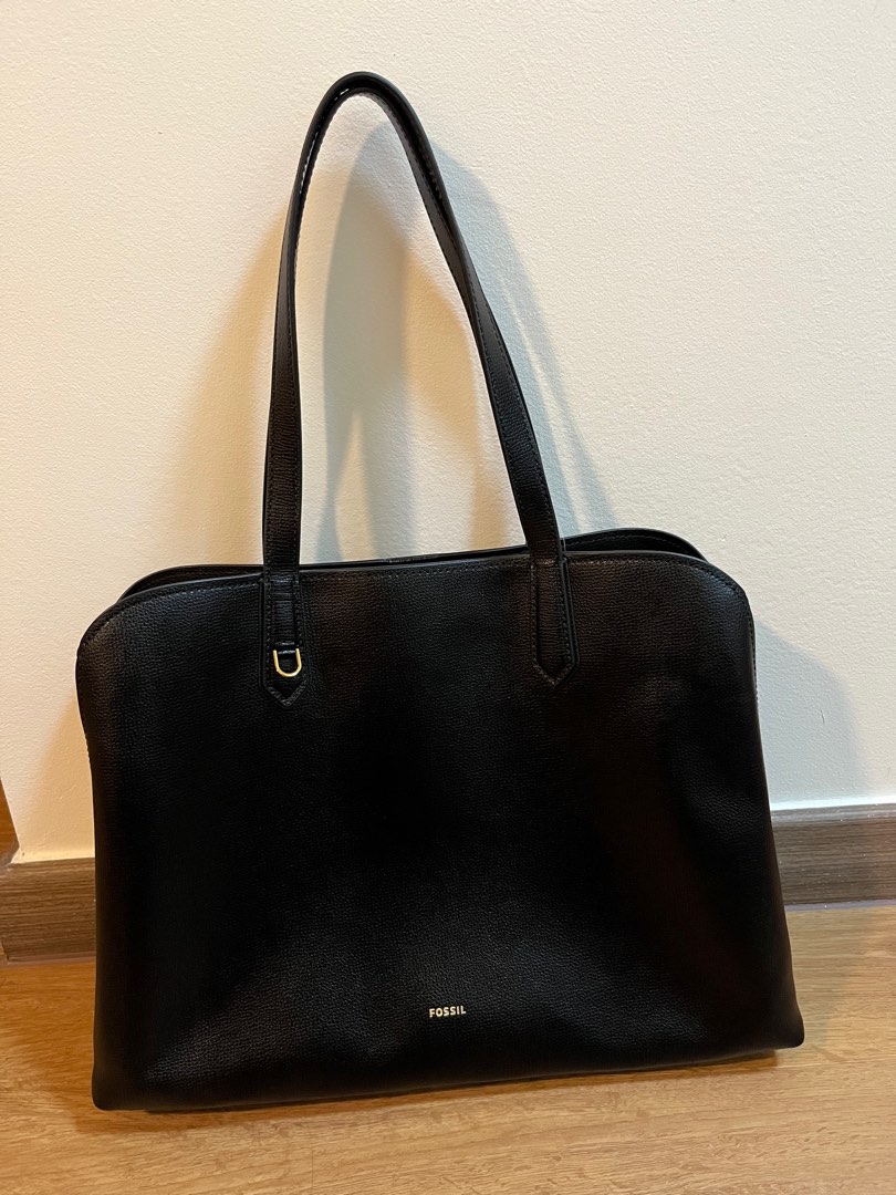 Fossil Wren Work Tote Bag - Black, Women's Fashion, Bags & Wallets ...