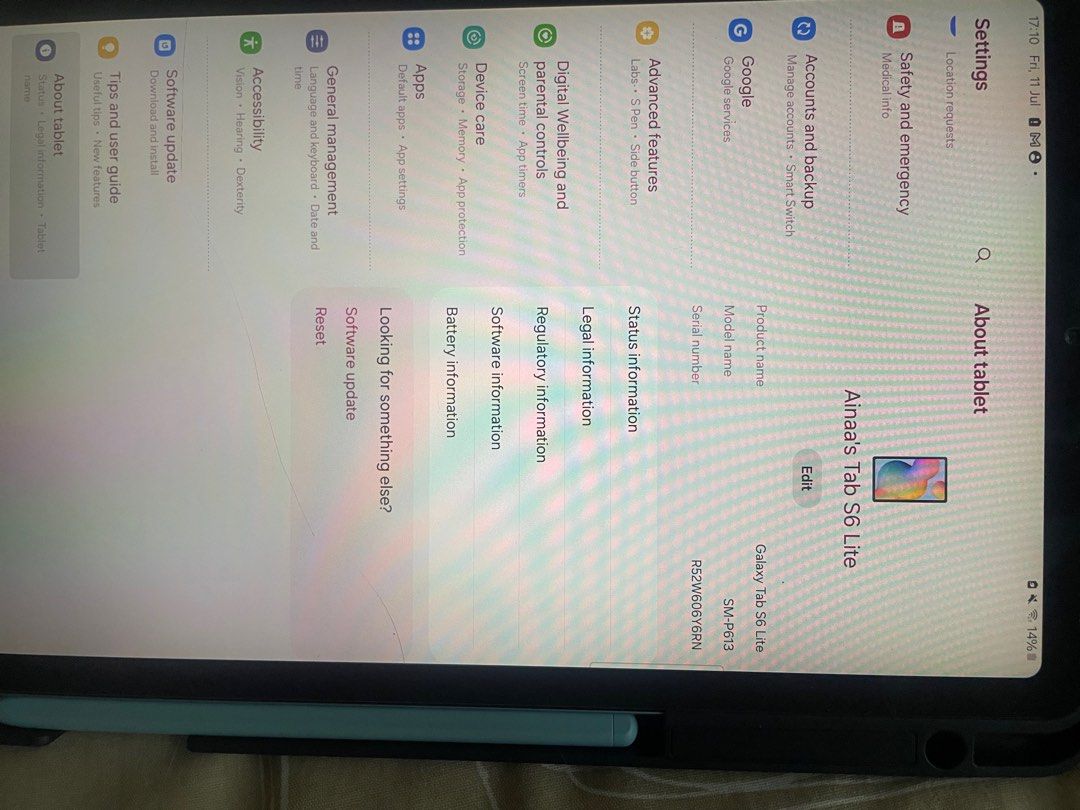 Galaxy Tab S6 Lite WiFi Angora Blue 128GB, Mobile Phones & Gadgets ...
