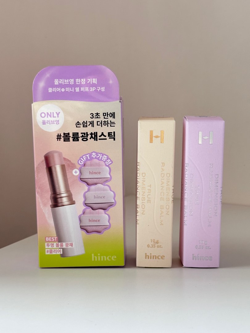現貨 韓國 Hince 高光棒 True Dimension Radiance Balm 10g TP001 CLEAR / LT001 LIGHT / LT003 GLEAMING, 美容 ...