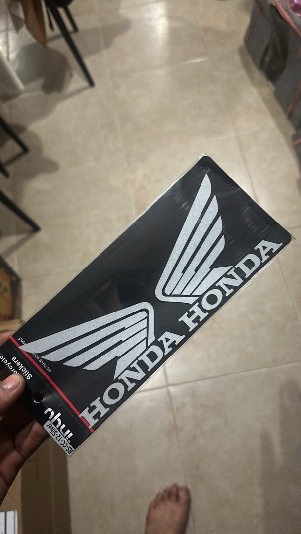 Honda Wing sticker, Motorcycles, Motorcycle Accessories on Carousell