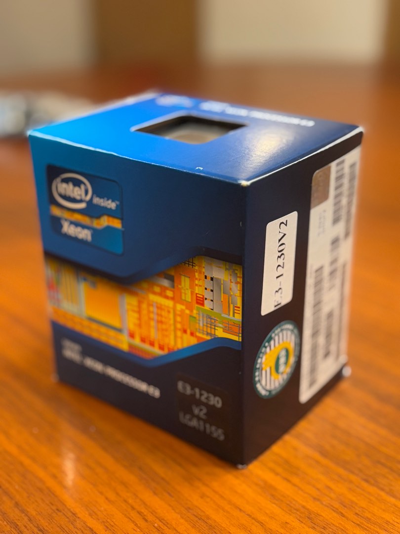 intel XEON 1230 V2 CPU 有盒 連原裝散熱風扇, 電腦＆科技, 桌上電腦 - Carousell