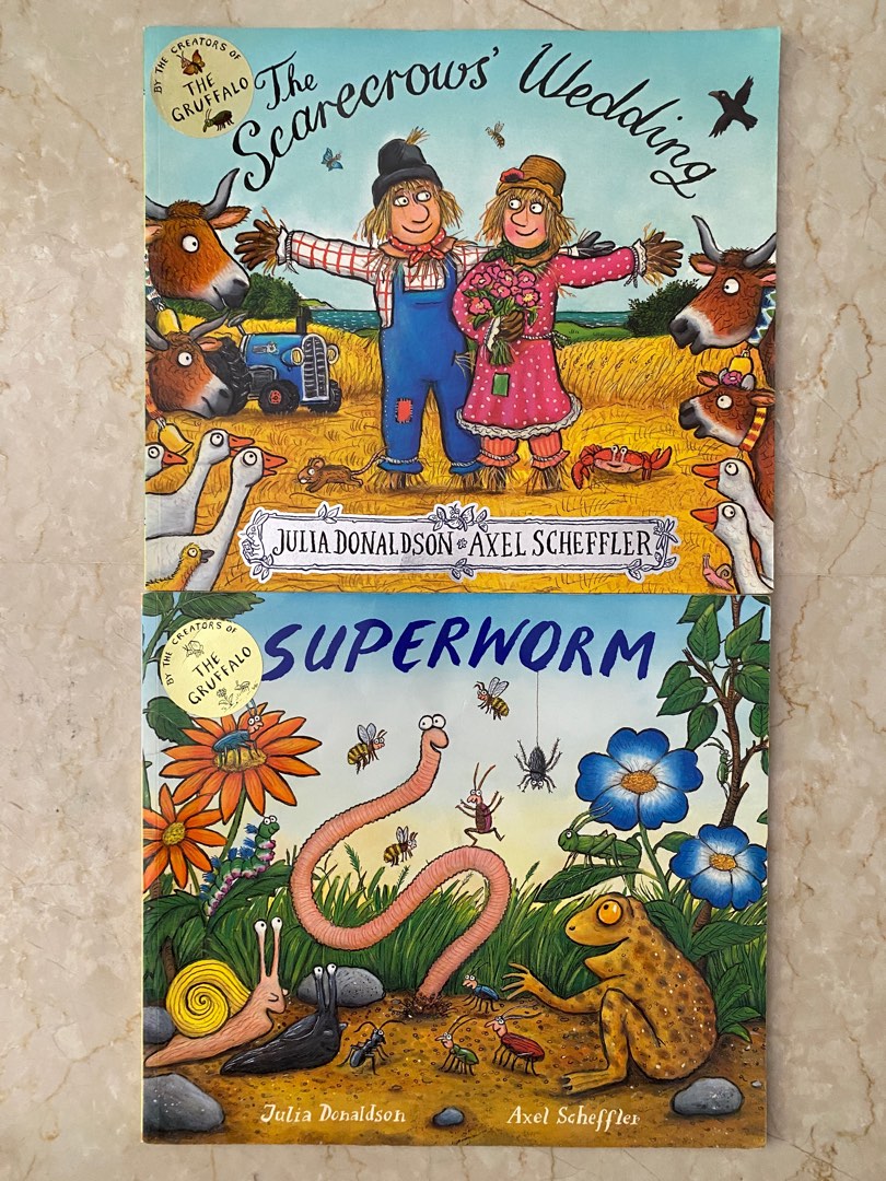Julia Donaldson Superworm The Scarecrow Wedding, Hobbies & Toys, Books ...