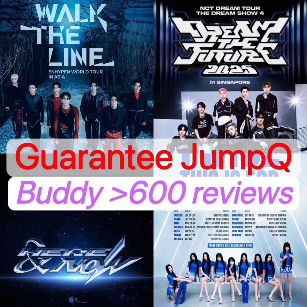 JumpQ | Tickets | Code SVT NCT Dream MCR ENHYPEN KITARO Diamond 张碧晨 F1 ...