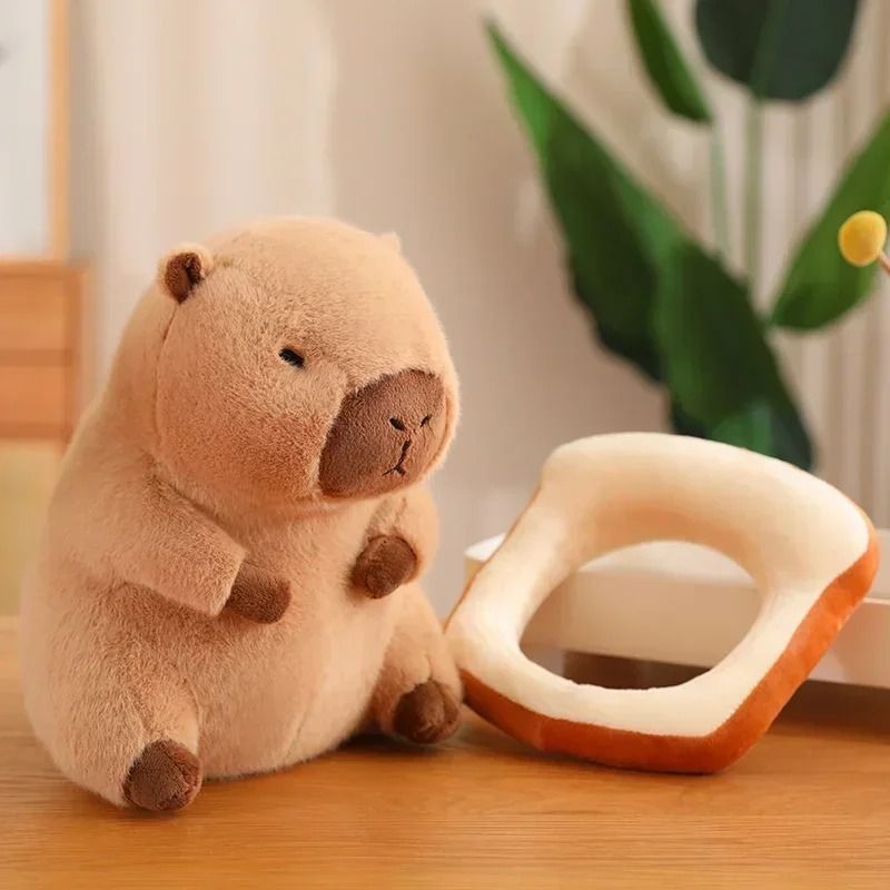 Kawaii Anime Capybara Bread Plush Toy Creative Stuffed Animals Capybara ...