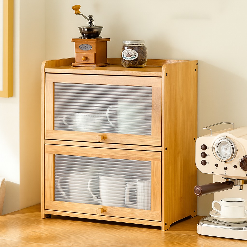 Kitchen Storage Organizer | Small Cupboard With Doors | Mini Countertop ...