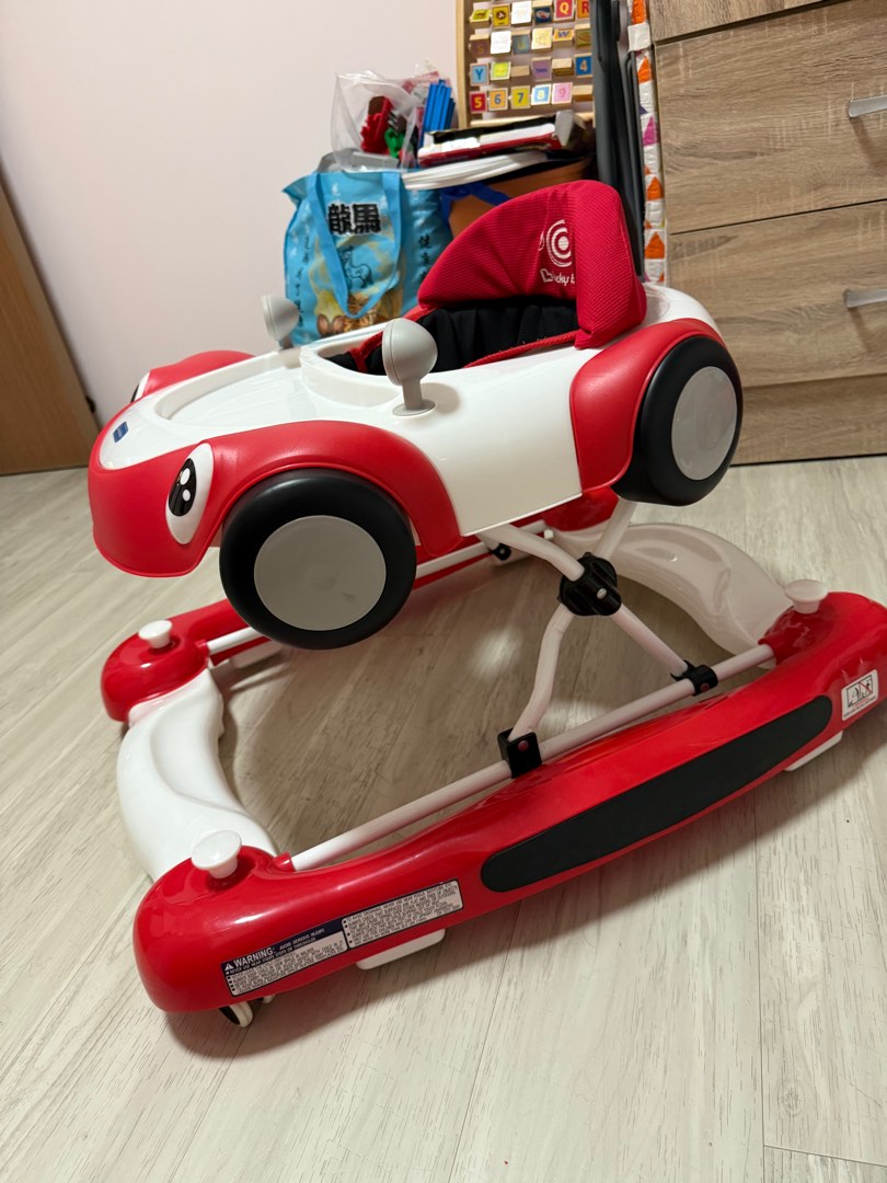 Lucky Baby Walker - Red and White Racing Car design, Babies & Kids ...