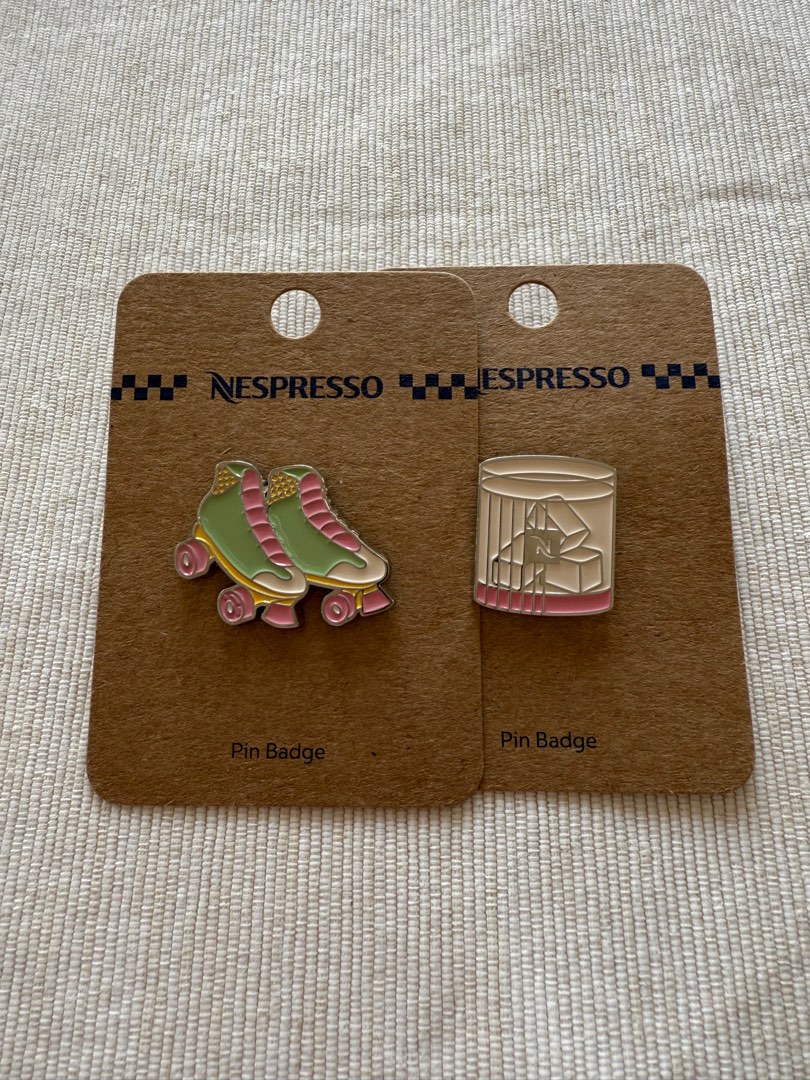 Less than $1! Only $10 for 11 Nespresso Pin Badges - Roller Skates ...