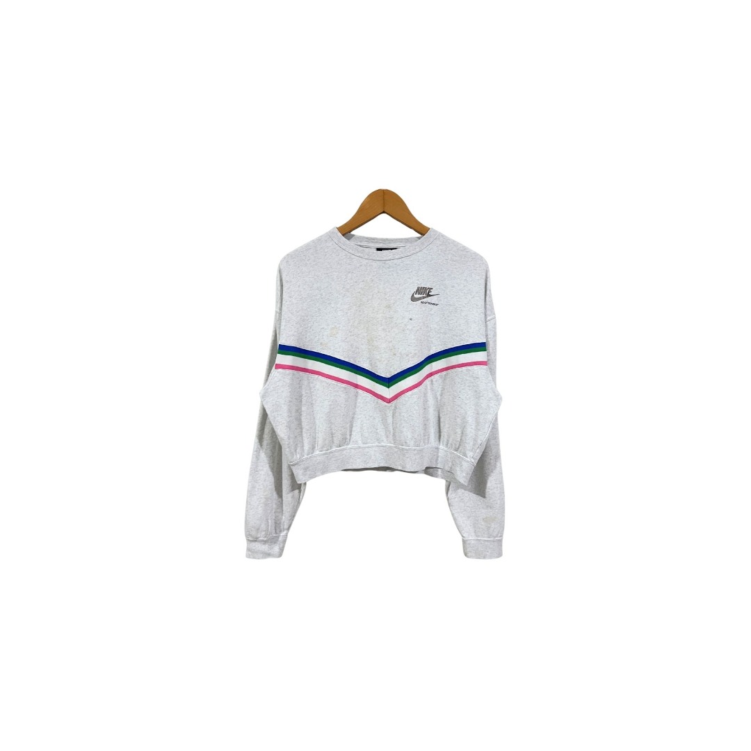 Nike | Birch White | Crop, Women's Fashion, Activewear on Carousell