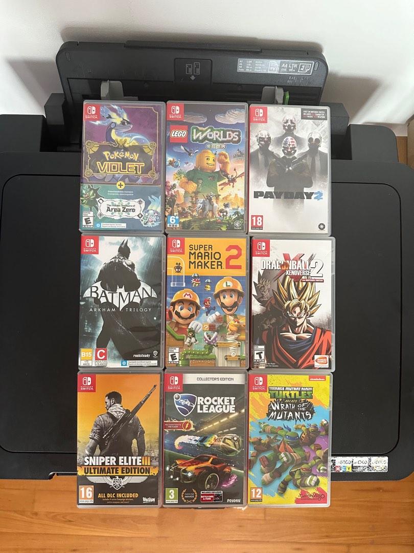 Nintendo Switch game Pokémon violet / Lego worlds / Payday / Batman ...