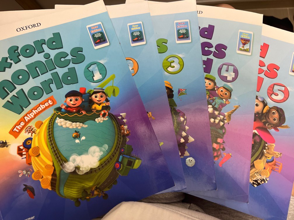 Oxford Phonics World 1-5（incl workbook1-5), 興趣及遊戲, 書本 & 文具, 補充練習 ...