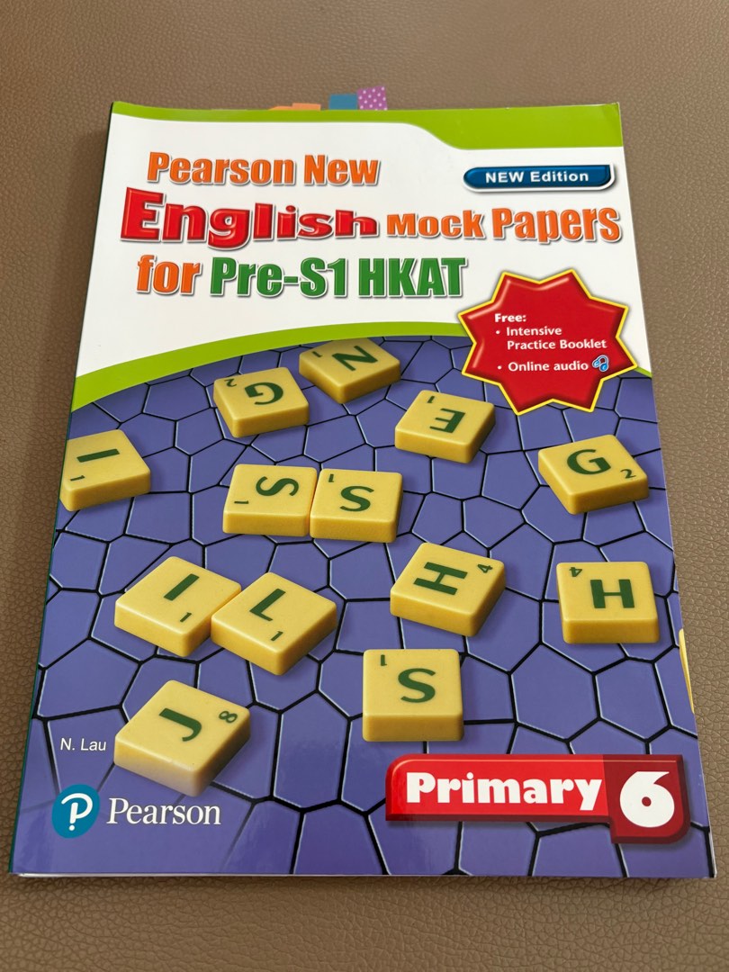 Pearson New English mock Papers for Pre-S1 HKAT primary 6, 興趣及遊戲, 書本 ...