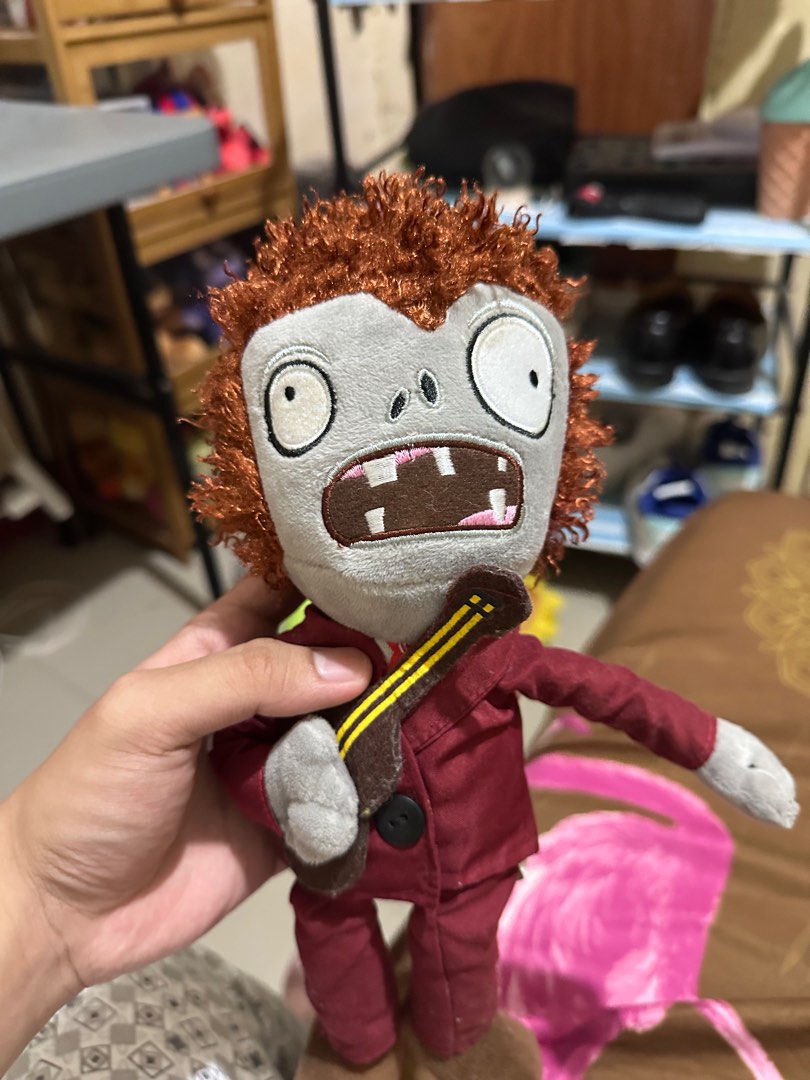 Plants vs. Zombies plush pvz Guitar Zombie stuff toy, Hobbies & Toys ...