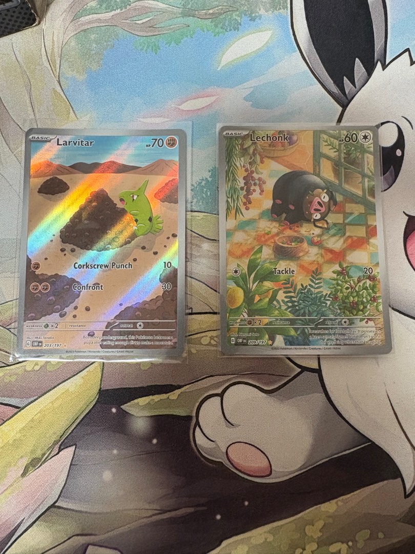 Pokémon Obsidian Flame Larvitar Lechonk IR Pokemon, Hobbies & Toys ...