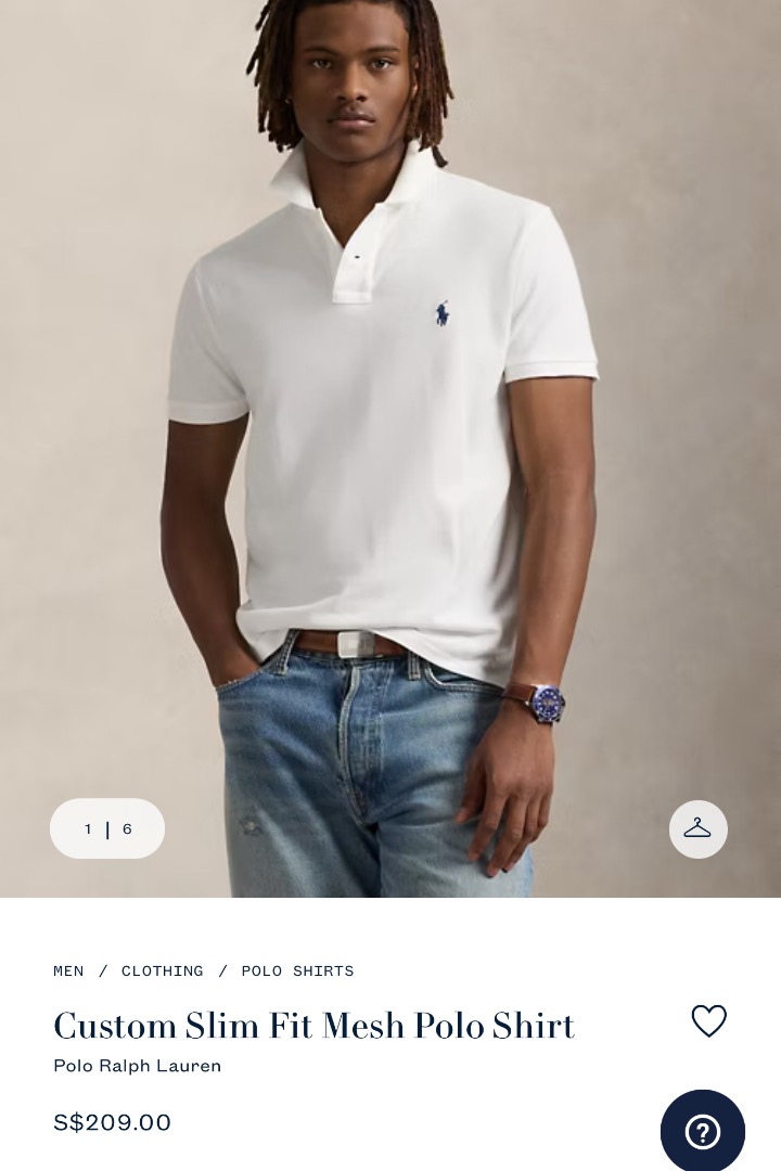 Polo Ralph Lauren Custom Slim Fit Mesh Polo Shirt, Men's Fashion, Tops & Sets, Tshirts & Polo ...